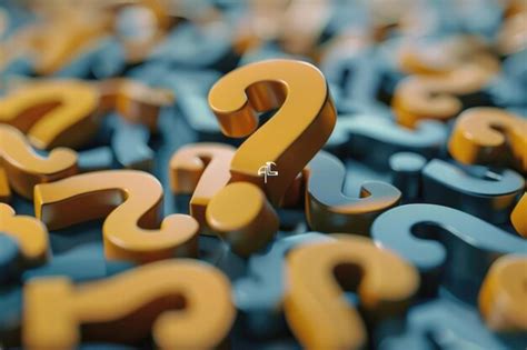 premium photo a table covered with numerous question marks suitable