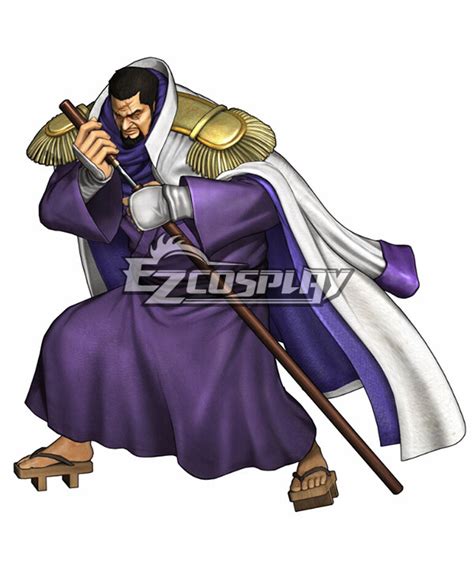 One Piece Fujitora Issho Black Cosplay Wig