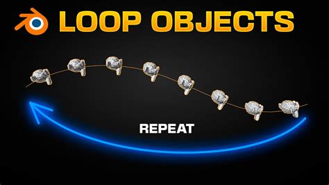 How to LOOP OBJECTS following a Curve in Blender - Geometry Nodes - YouTube