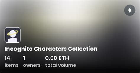 Incognito Characters Collection Collection Opensea