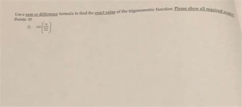 solved vec a sum or difference formula to find the eaact