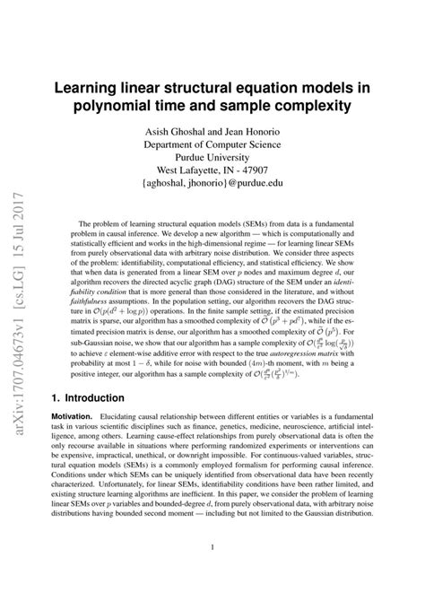 Learning Linear Structural Equation Models In Polynomial Time And