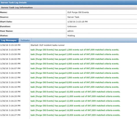 How To Purge Old McAfee DLP Events SecurCan Security Article