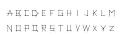 추상 글꼴 컬렉션입니다 양식화된 알파벳 대문자 느낌표 벡터 0명에 대한 스톡 벡터 아트 및 기타 이미지 0명 검은색 디자인 Istock