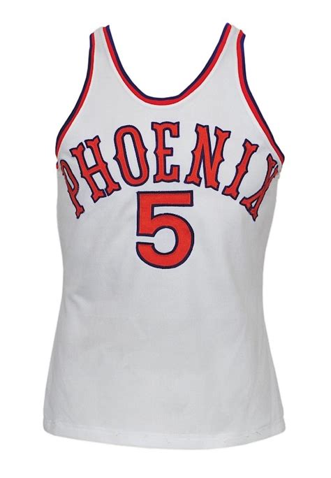 1976 77 Dick Van Arsdale Phoenix Suns Game Used Home Uniform With Worn Warm Up Jacket And 1996 97