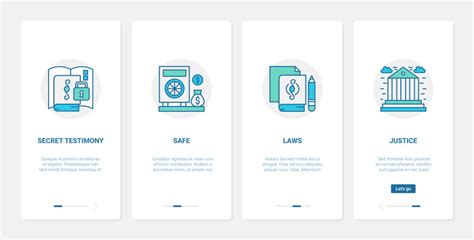 Police Crime Abstract Line Symbols Ux Ui Vector Image