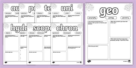 Seventh Grade Greek And Latin Roots Practice Activity