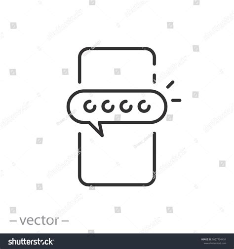 Activation Twofactor Authentication On Phone Icon Stock Vector Royalty