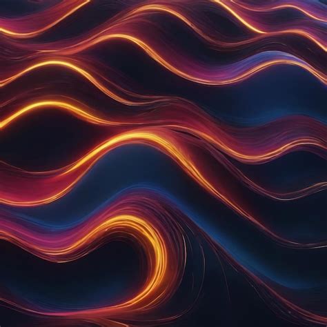 Premium Ai Image 3d Digital Dynamic Wave Flow Digital Structure