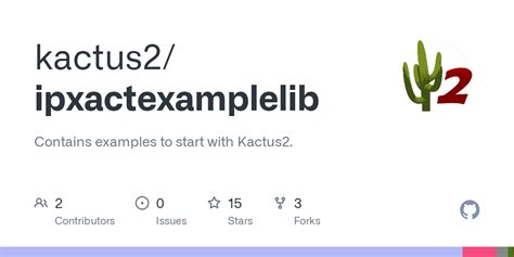 Github Kactus2 Ipxactexamplelib Contains Examples To Start With Kactus2