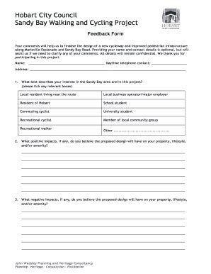 Fillable Online Feedback Form Draft July Doc Fax Email Print PdfFiller