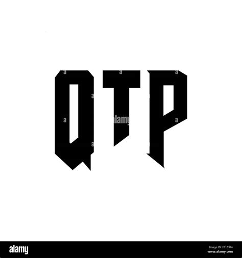 Qtp Letter Logo Design For Technology Company Qtp Logo Design Black