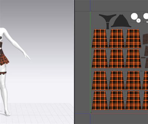 Artstation Sex Shop Suit With Skirt And Tie Game Assets