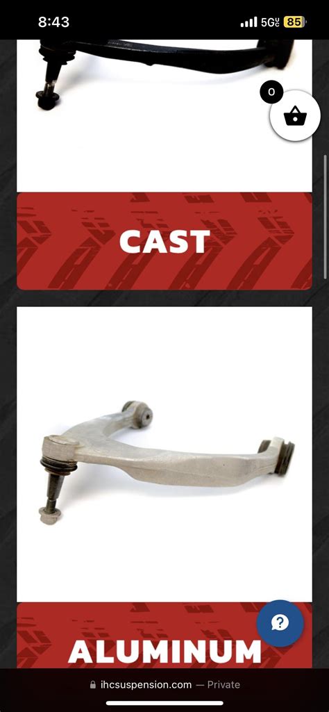 I Want To Drop My Truck With A 4 6 Drop Kit But Idk What Material To Use For Control Arm What Do