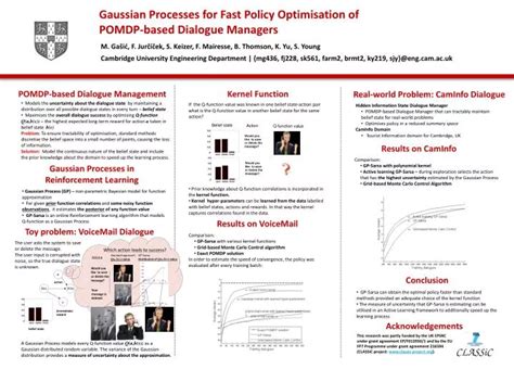 Ppt Gaussian Processes For Fast Policy Optimisation Of Pomdp Based