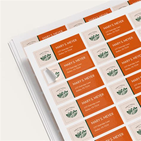 Full Sheet Label Design