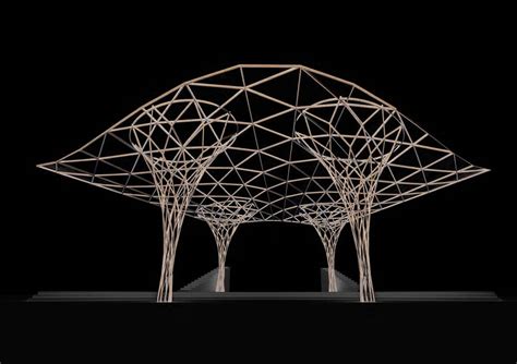 Avi Architect Undulating Diagrid Canopy Structure Facebook