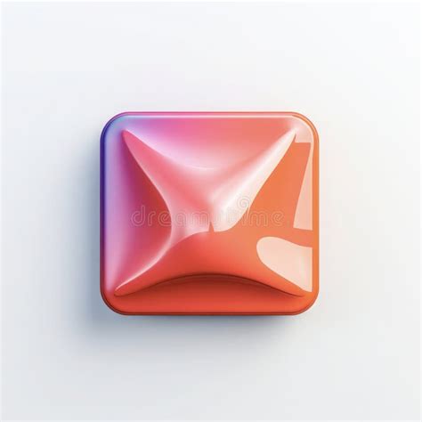 Modern 3d Geometric Icon Vibrant Shine Stock Illustration Illustration Of Yellow