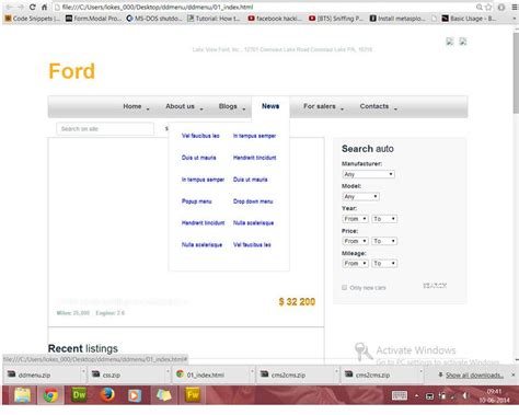 Entry 2 By Lokeshdeshmukh For Add Dropdown Menu Capabilities To