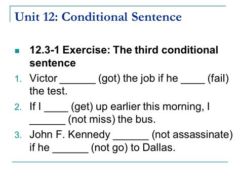 Third Conditional Tasks