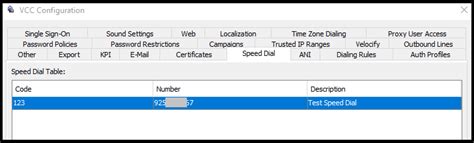 Administrator Managing Speed Dial Numbers