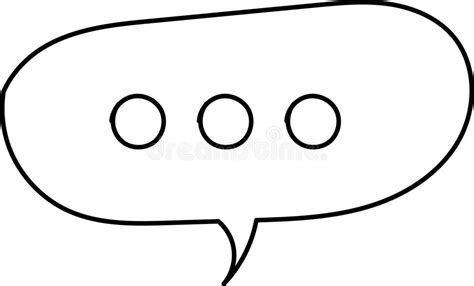 Chat Message Line Icon Set Speech Bubble Dialogue Chatting Box