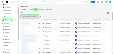 Microsoft Dynamics 365 Connection Adobe Experience Platform