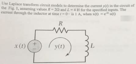 Solved Use Laplace Transform Circuit Models To Determine The Chegg