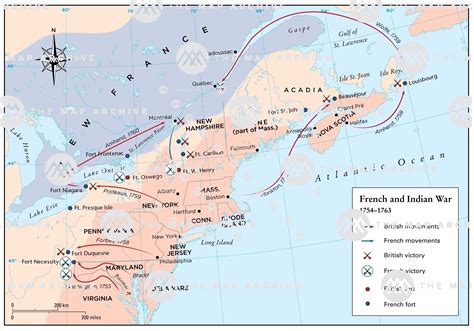 The French And Indian War 1754 63 The Map Archive