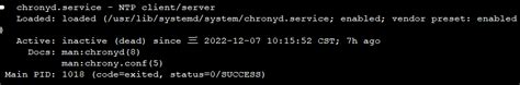 【linux ntpd】ntpd服务启动不了，conditionfileisexecutable usr sbin chronyd was