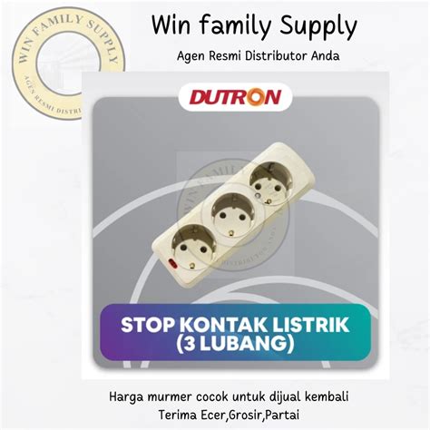 Jual Stop Kontak 3 Lubang Hg Dutron Tanpa Kabel Terminal Kuningan Colokan Listrik Stop