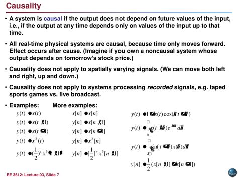 PPT Objectives Definition Of A System Examples Causality Linearity Time Invariance PowerPoint