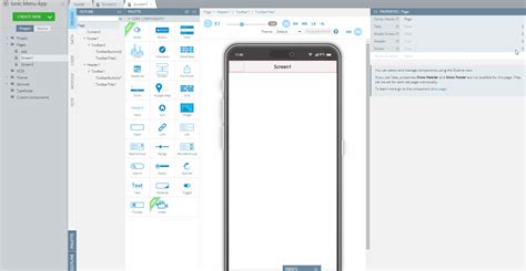 Ionic Menu Sample App