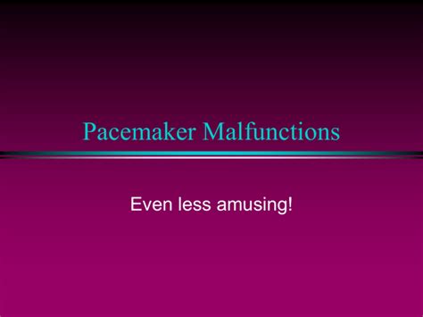 Pacemaker Sensing