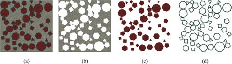 concrete random aggregate model a the whole composites b mortar