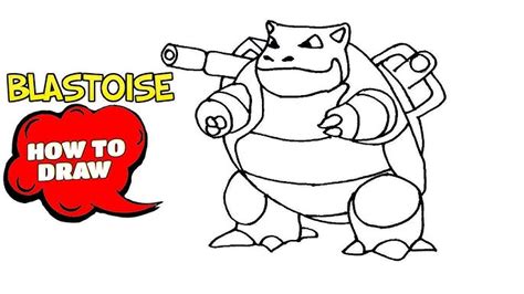 Blastoise Tekening