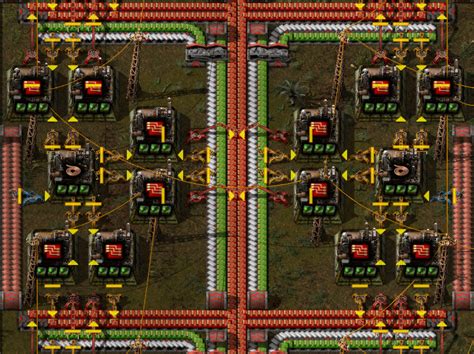 Compact Tilable Early Game Advanced Circuit Setup R Factorio