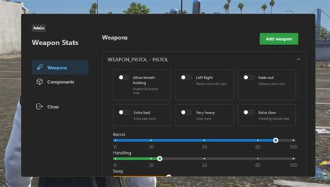 Esxqbox Weapon Stats Realistic Stats For Weapons Sway Recoil