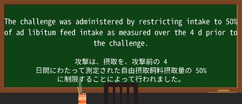 【英単語】feed Intakeを徹底解説！意味、使い方、例文、読み方