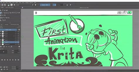 معرفی نرم افزار انیمیشن‌سازی krita animation مازستا