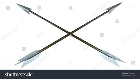D Rendered Arrows Crossing For Heraldic Design Stock Photo Shutterstock
