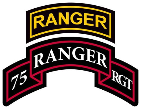 Premium Vector Sleeve Patch Of The 75th Ranger Regiment