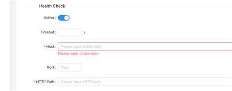 Discuss The Host In The Active Health Check Should Be Optional