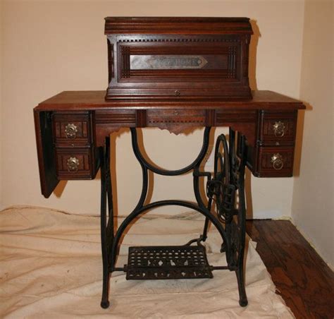 Antique New Home Sewing Machine In Cabinet Value At Ralph Rutter Blog