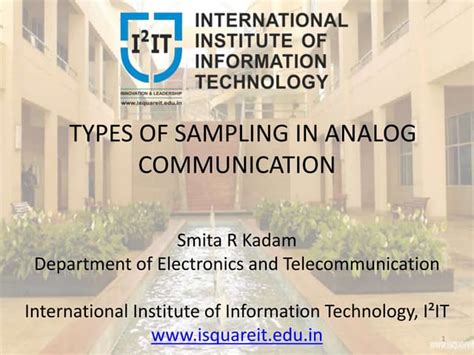 Types Of Sampling In Analog Communication Pptx