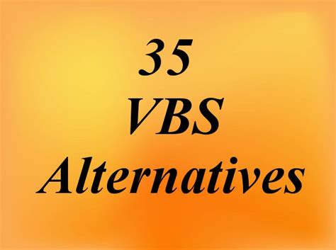 35 Vbs Alternatives Artofit