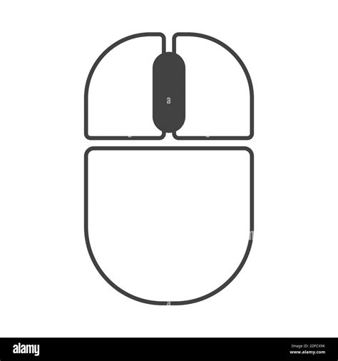 Computer Mouse Wheel Button Click Outline Icon Stock Vector Image Art Alamy