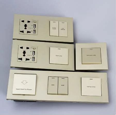 Modbus Communication Bedside Switch Panel And Universal Power Socket Of Whole Hotel Smart