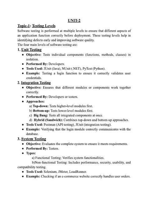 Unit 2 Software Testing Pdf