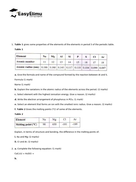 Chemistry Paper 2 Kcse 2023 Past Papers Questions And Answers 2358